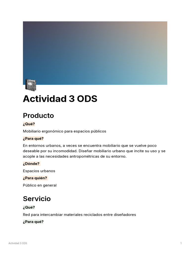 Actividad 3 ODS | PDF