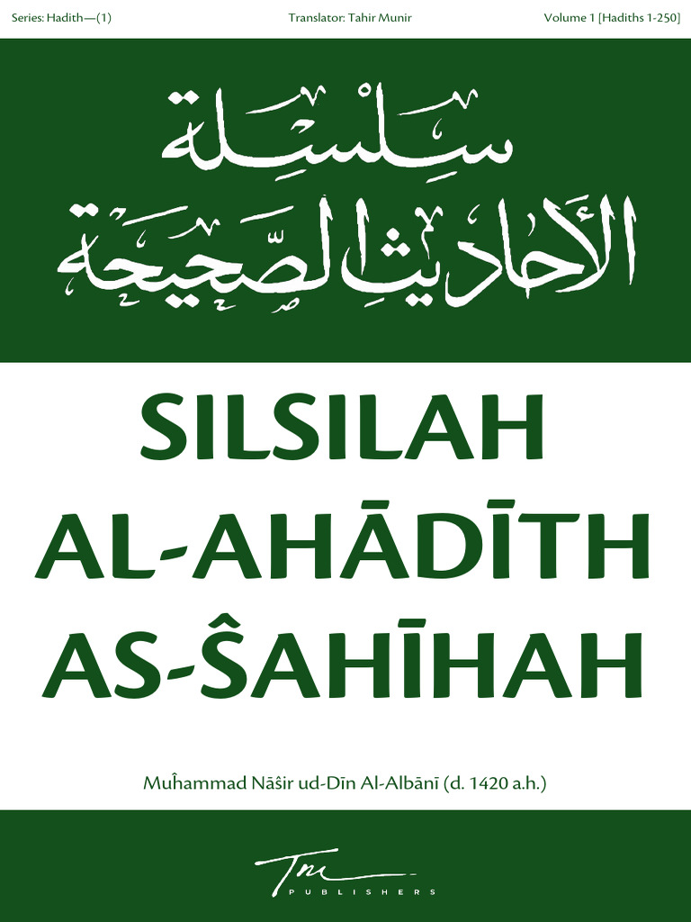 Silsilah Al-Ahadith as-Sahihah Al albani Volume 1 Eng | PDF | Hadith ...
