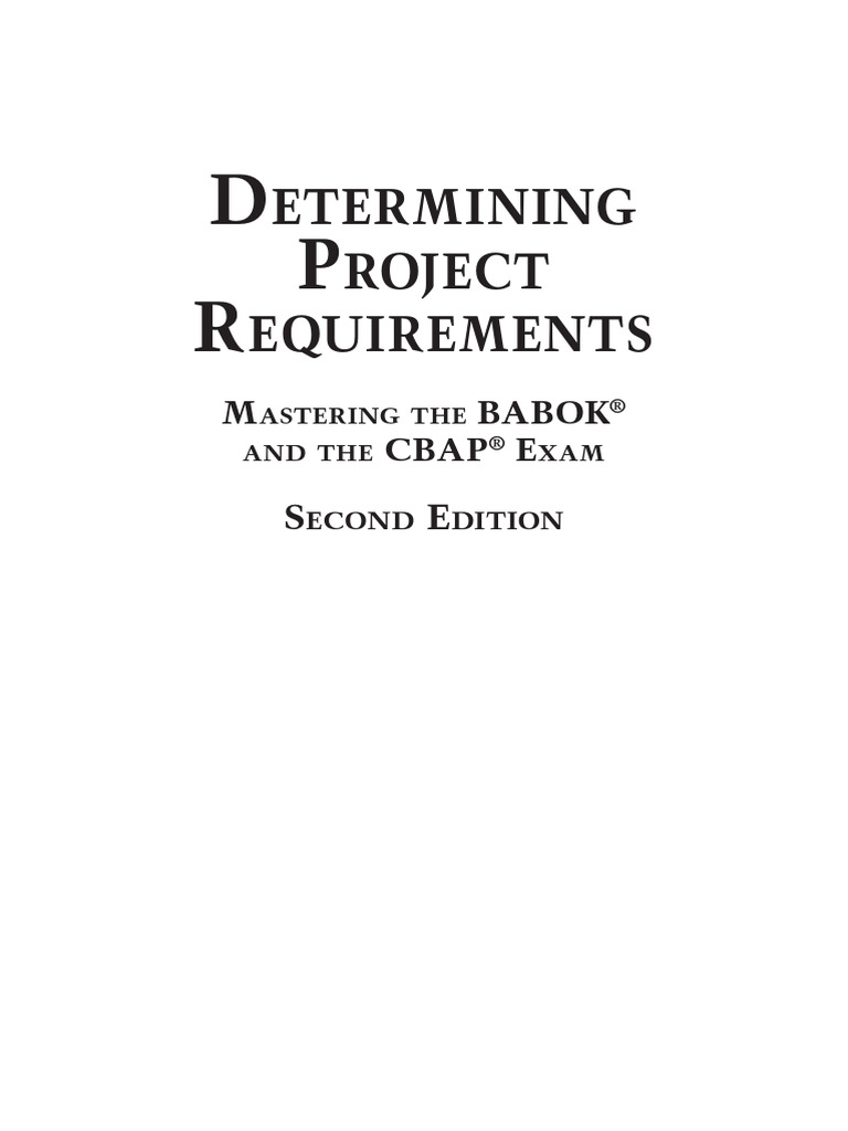 Detemining Project Requirements Ebook | PDF | Copyright | Business Analysis