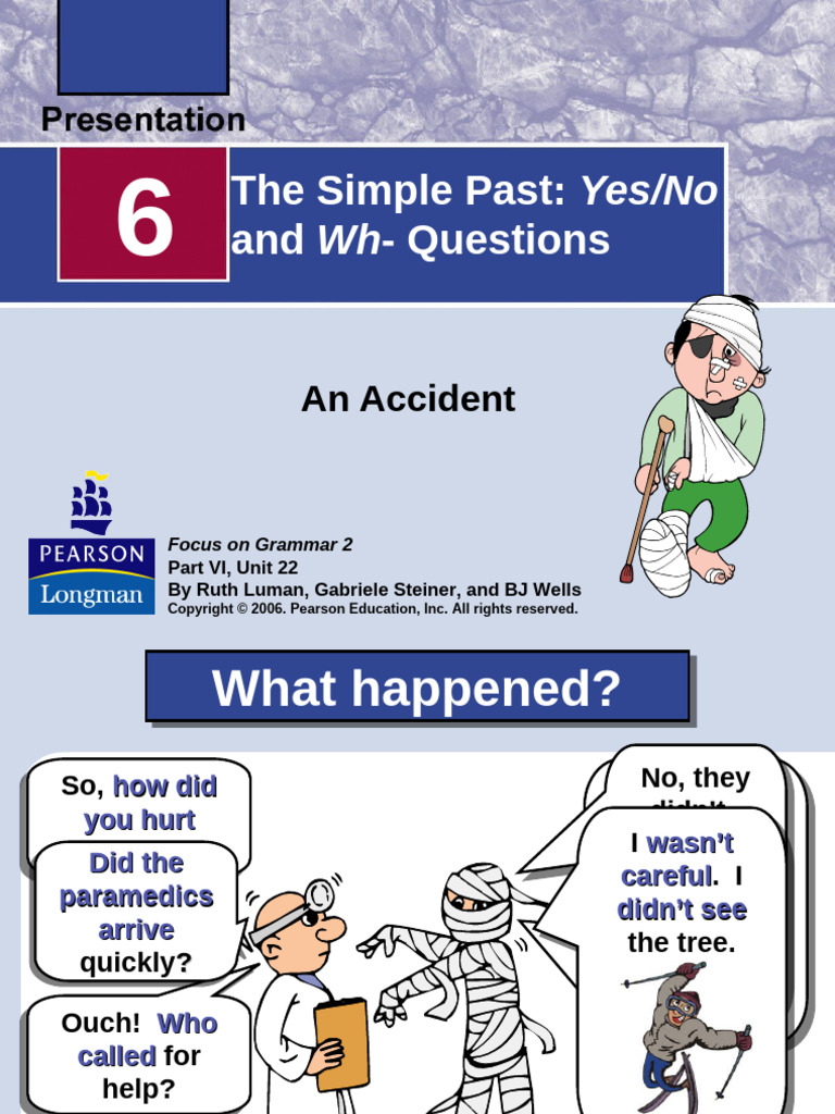 Unit 22 - The Simple Past Yes No and Wh- Questions | PDF | Linguistic ...