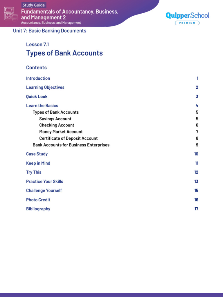 Types of Bank Accounts Explained | PDF | Banks | Transaction Account