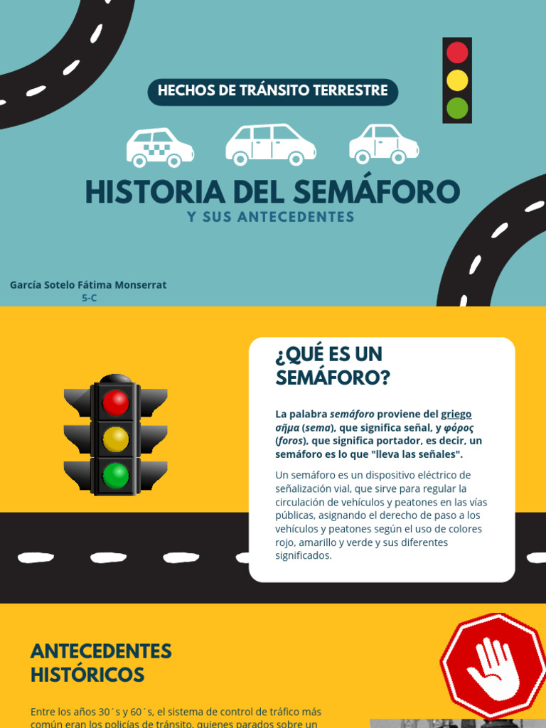 Historia y significado del semáforo | PDF | Semáforo | Transporte