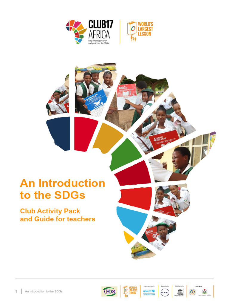 2 SDG Training Club Activity Pack and Guide July 2020v5 | PDF | Lesson ...