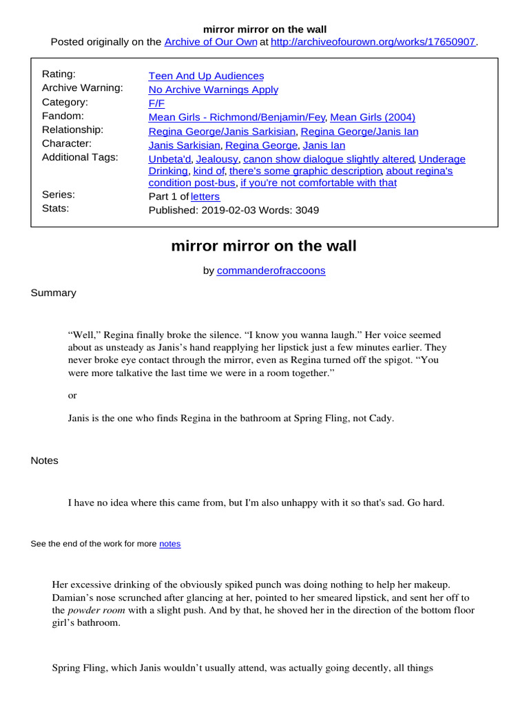 Mirror Mirror on The | PDF