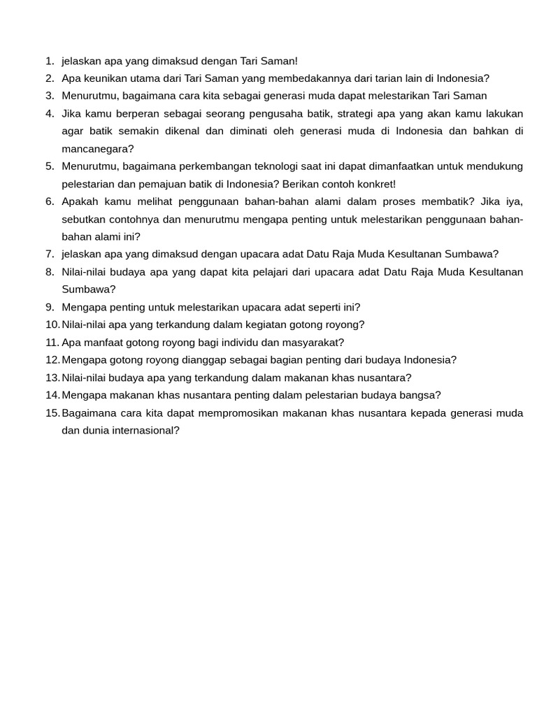Contoh Asesmen Kelas 8 | PDF