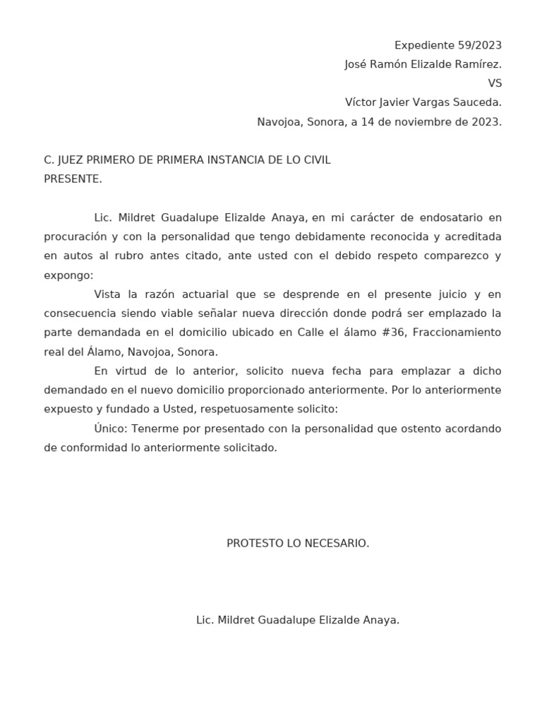 Emplazar Nuevamente | PDF