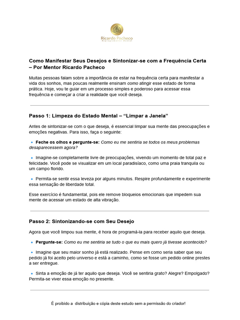 Como Manifestar Seus Desejos e Sintonizar-Se Com A Frequência Certa ...