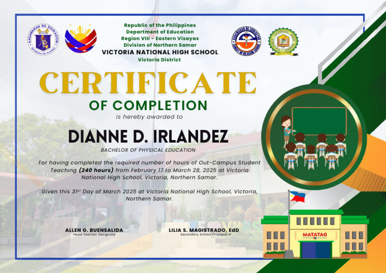 Blue and Yellow Modern Completion Certificate (76) | PDF