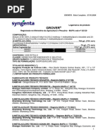 Bula ZAPP WG 720 | PDF | Agricultura