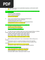 ServSafe Exam Answer Key & Explanations | PDF | Food Industry