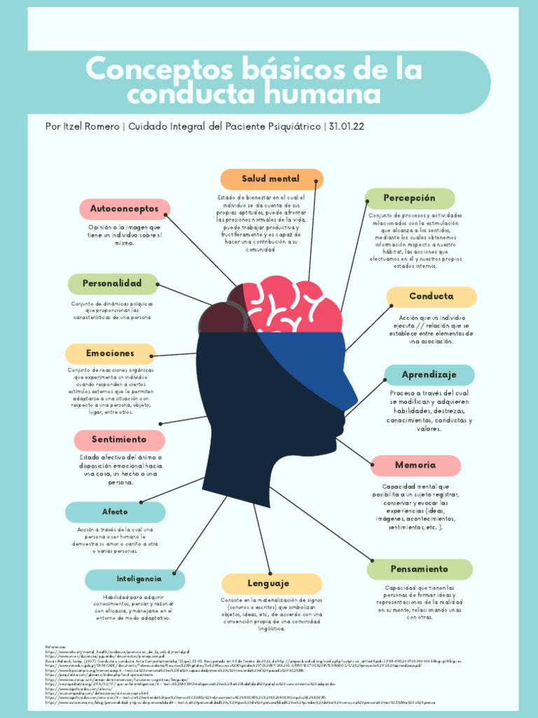 Cartel: Conceptos Básicos de La Conducta Humana | PDF | Pensamiento | Mente