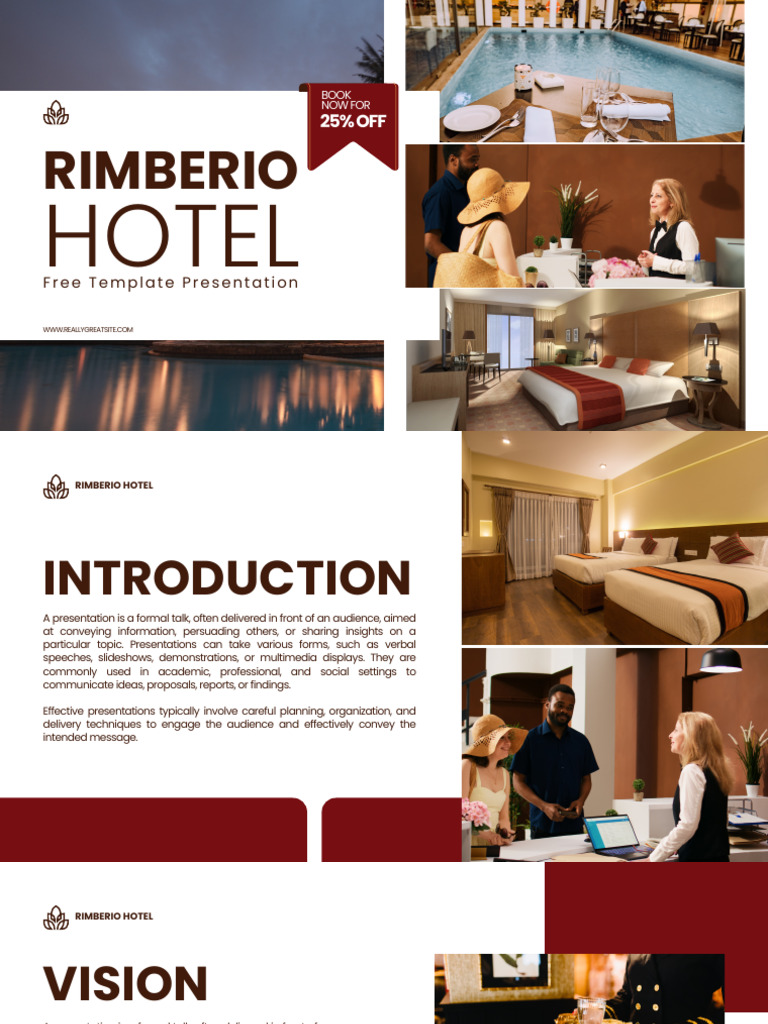 Rimberio Hotel Presentation Template | PDF | Multimedia | Human ...