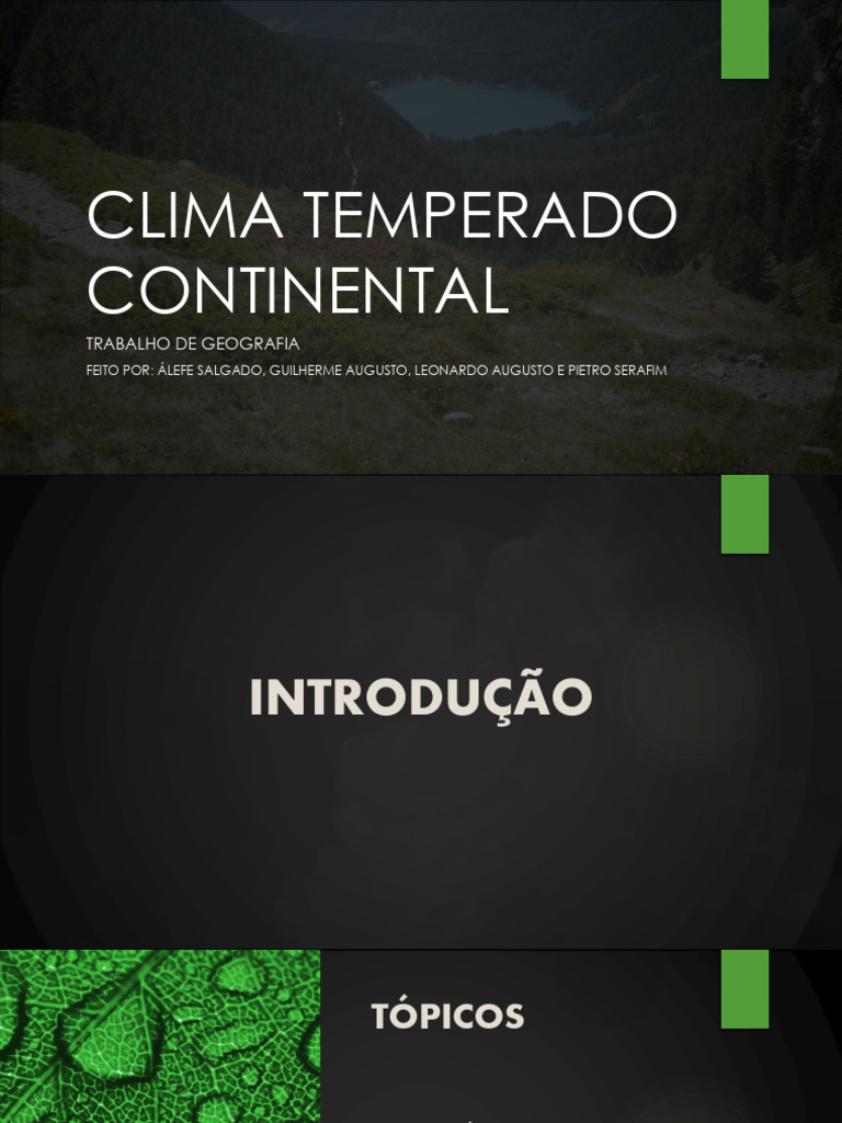 Clima Temperado Continental | PDF