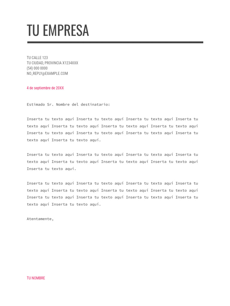 Carta empresarial-1 | PDF