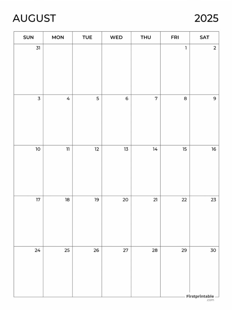 Blank-August-2025-Calendar_Firstprintable_com | PDF