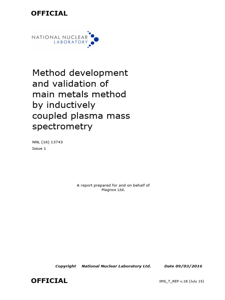 Method Development | PDF | Ion | Chemistry