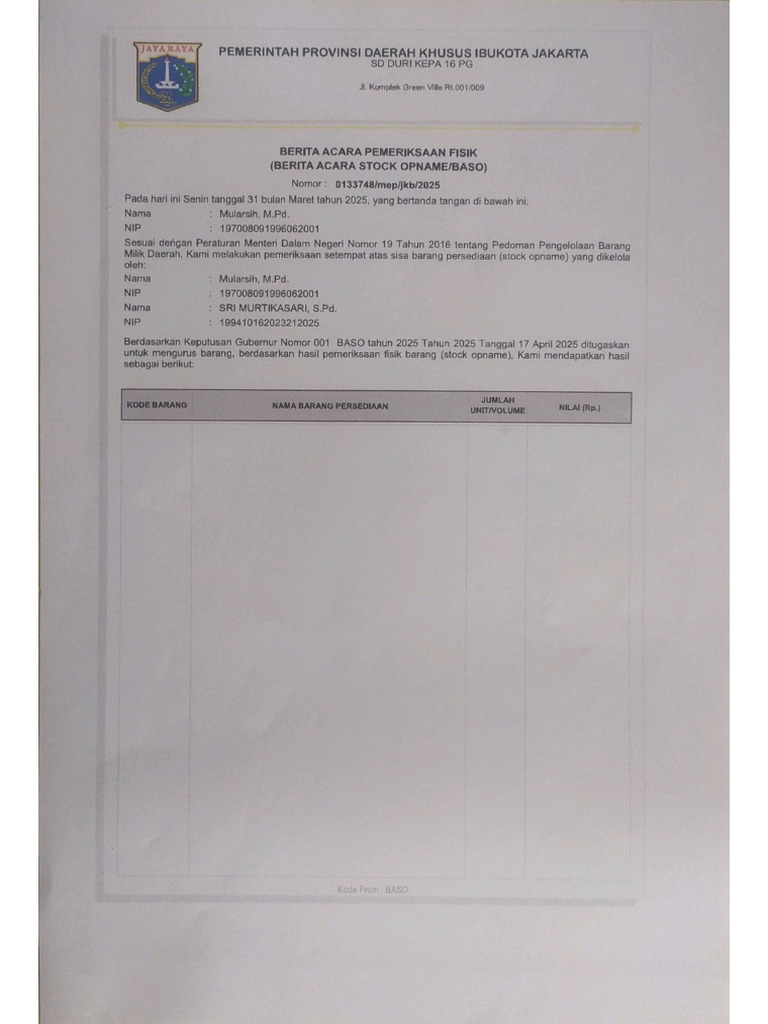 Baso SMT 1 TH 2025 | PDF