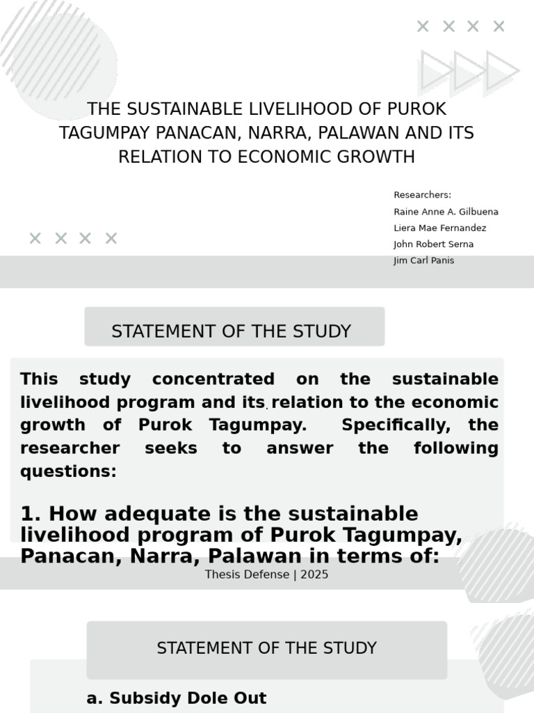 Grey White Simple Modern Thesis Defense Presentation | PDF | Economic ...