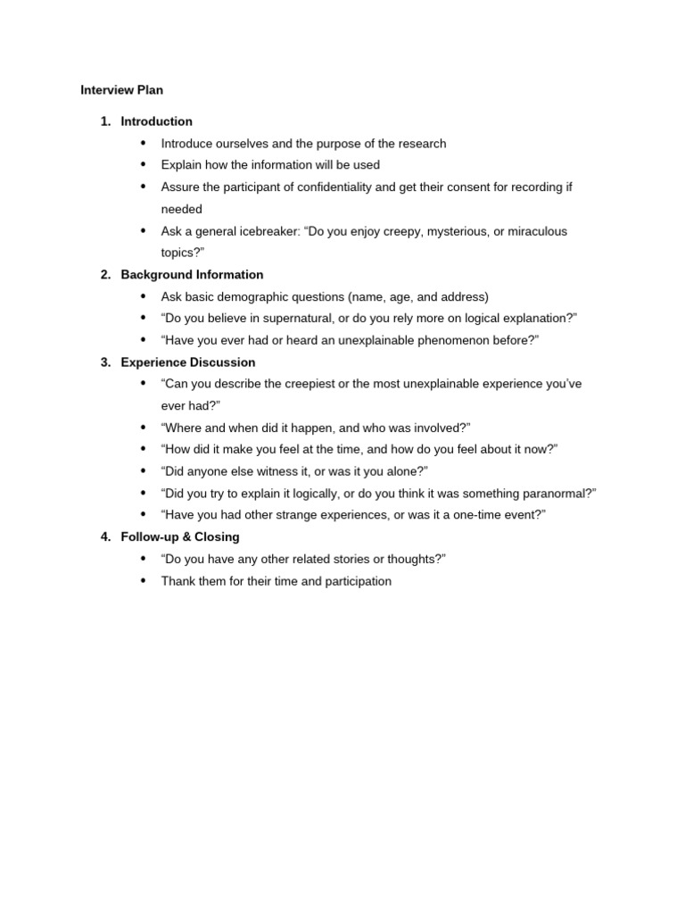 LD58_InterviewPlan | PDF