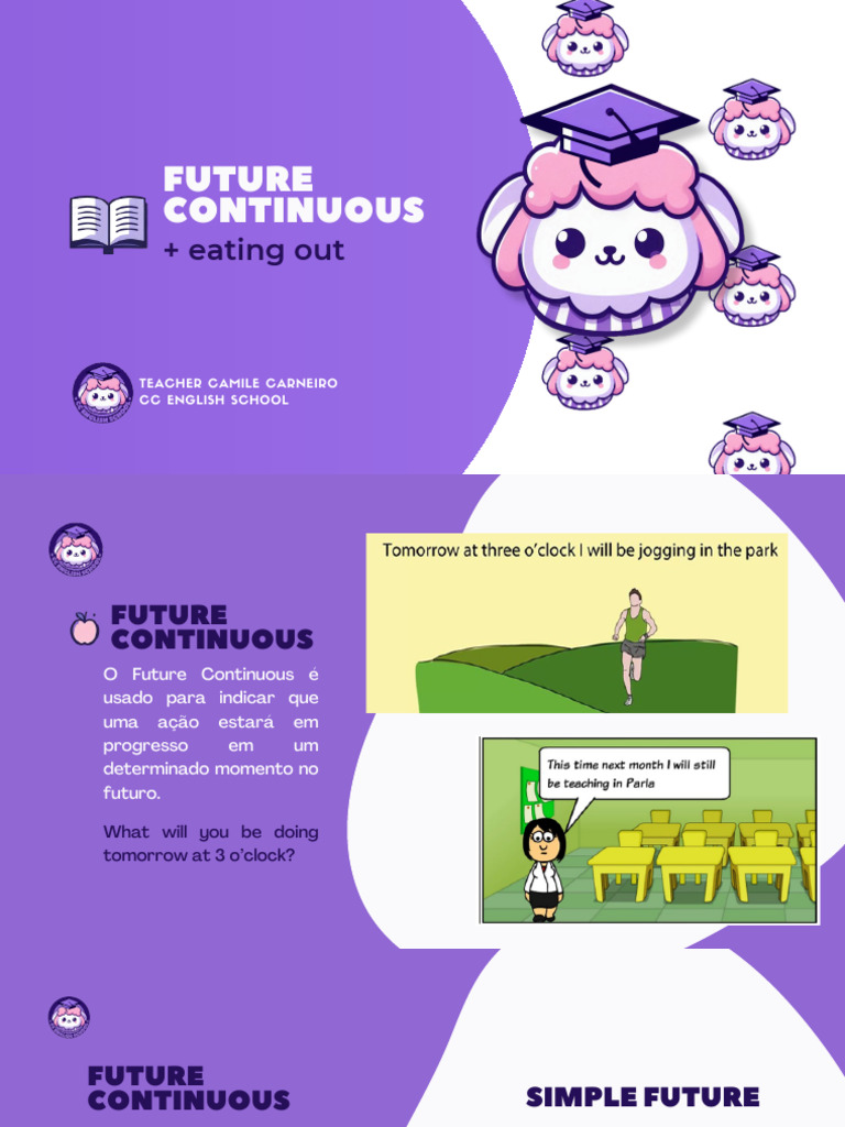 CLASS 3 - FUTURE CONTINUOUS + EATING OUT | PDF