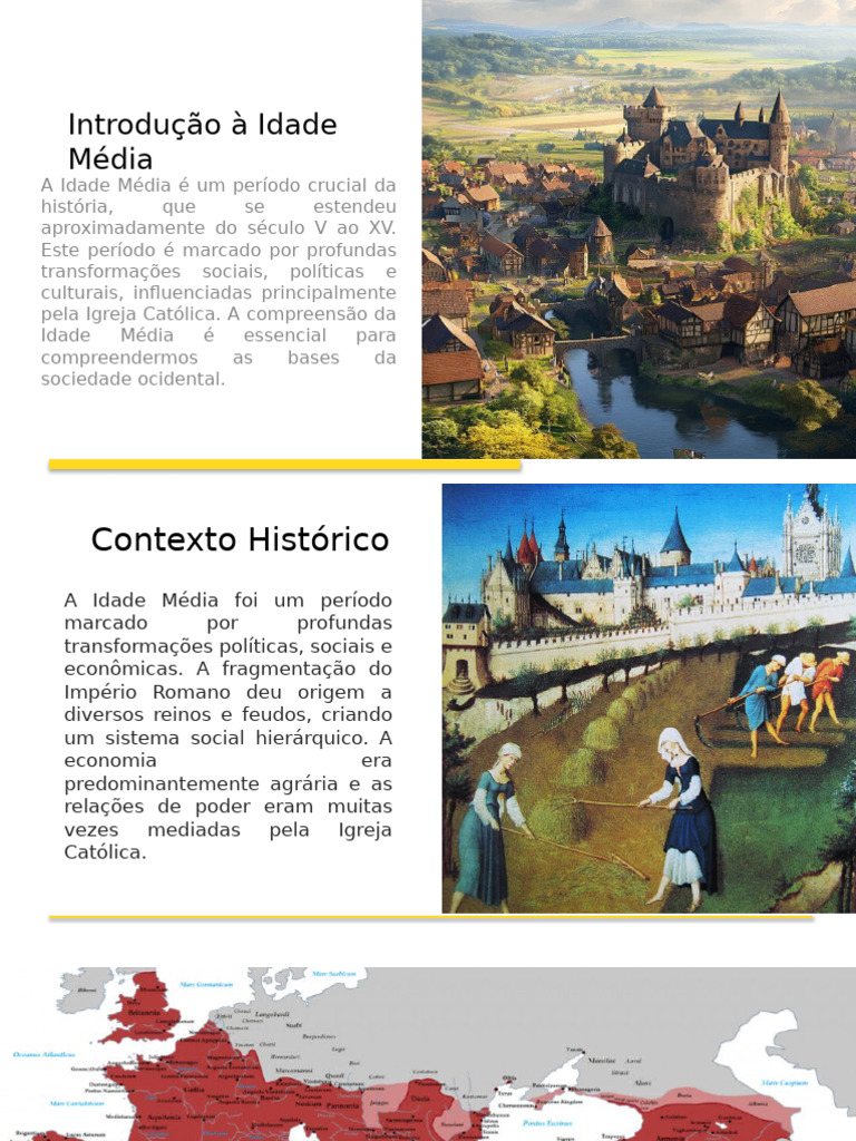 Slide_Explorando a Idade Média | PDF | Feudalismo | Idade Média