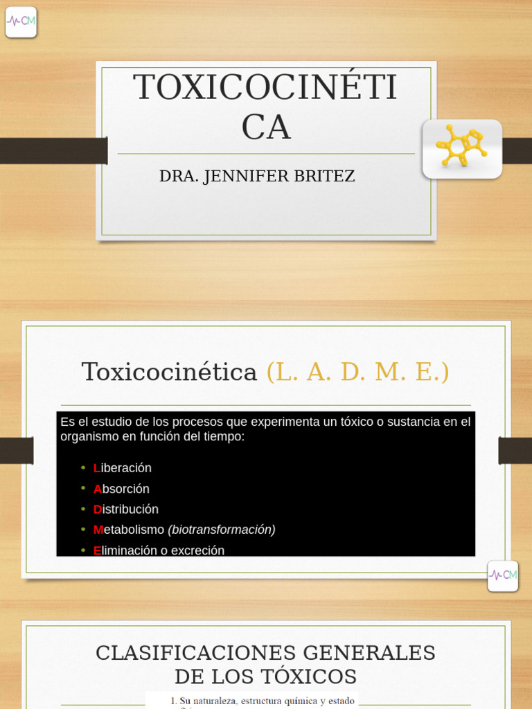 Toxicocinetica | PDF | Biotransformación | Toxicidad