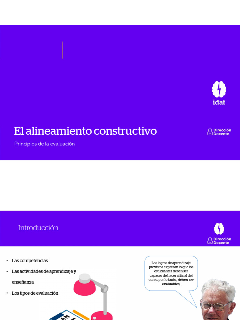 5 - El Alineamiento Constructivo - Idat | PDF | Evaluación | Enseñando