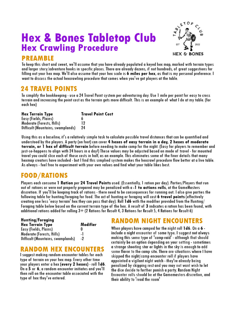 Hex_&_Bones_Hex_Crawling_Procedure | PDF