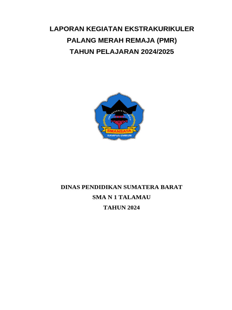 Laporan Ekskul PMR 2024-2025 | PDF