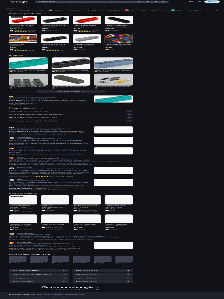 4x1 Lego Brick - Google Search | PDF | Lego | Toy Brands