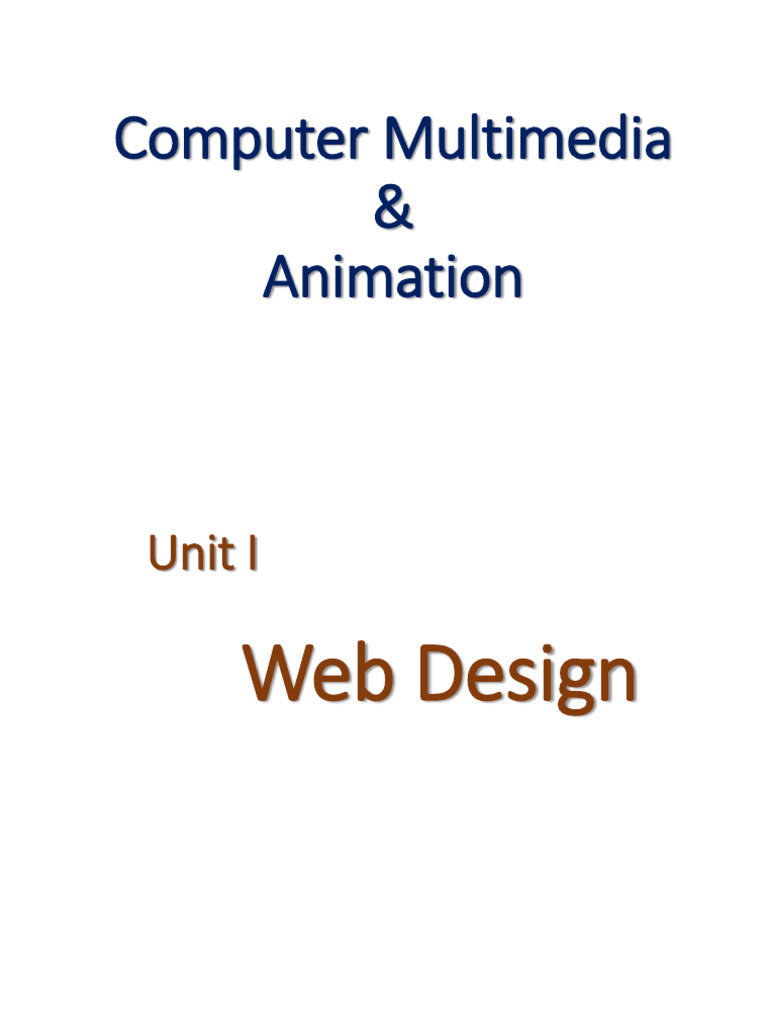 Unit1 1 | PDF | Hyperlink | Html