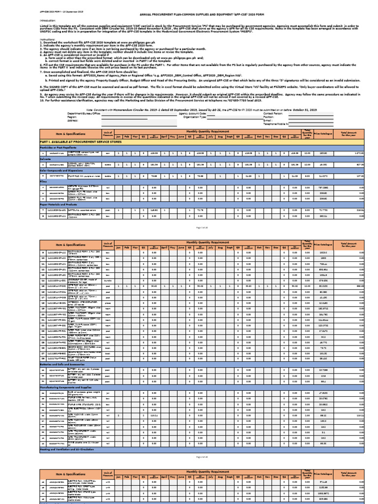 App-Cse 2020 Form - Cmo - CFRB | PDF | Notebook | Printer (Computing)