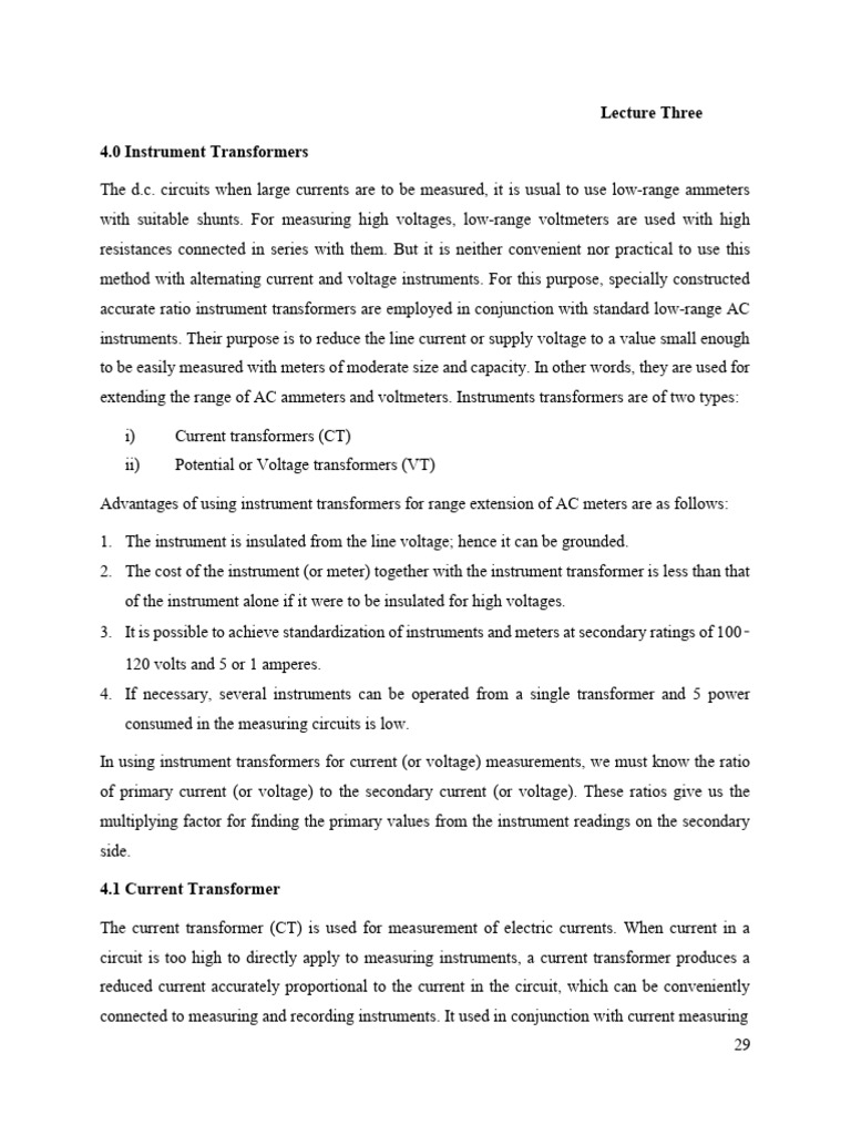 Understanding Instrument Transformers | PDF | Transformer | Voltage