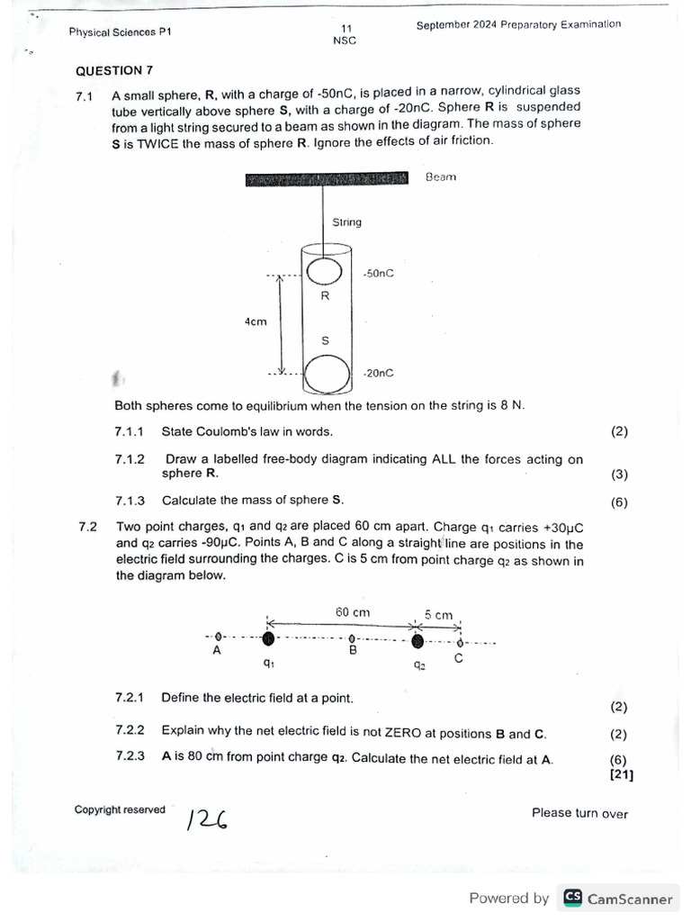 Electrostatics and Circuits revision | PDF