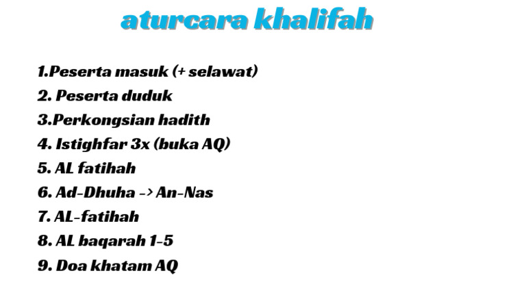 Aturcara | PDF