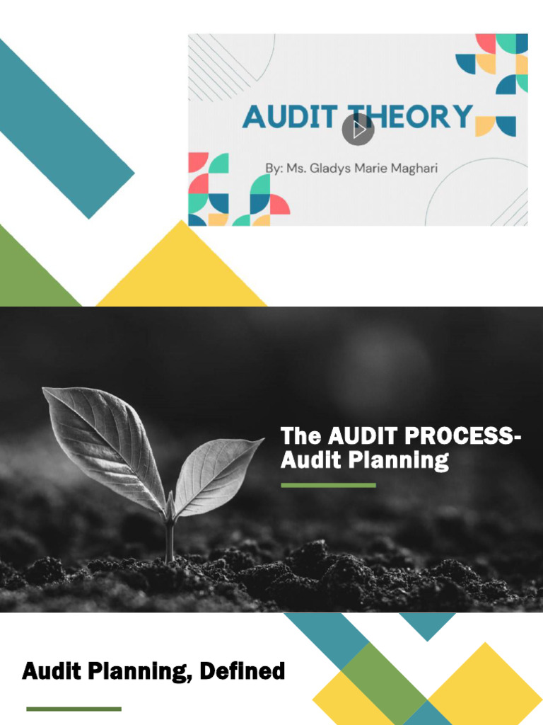 Audit Theory - Audit Process - Audit Planning 4.21.25 | PDF | Audit ...