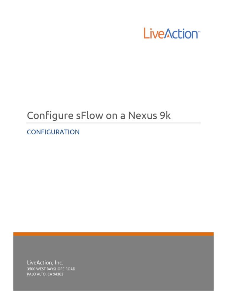 Configuration-Configure-sFlow-on-a-Nexus-9k | PDF
