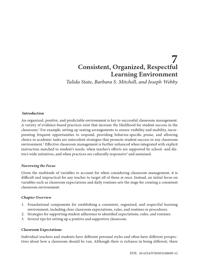 Effective Classroom Management Strategies | PDF | Classroom Management ...