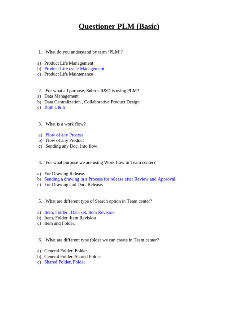 PLM Basics and Teamcenter Workflow Guide | PDF