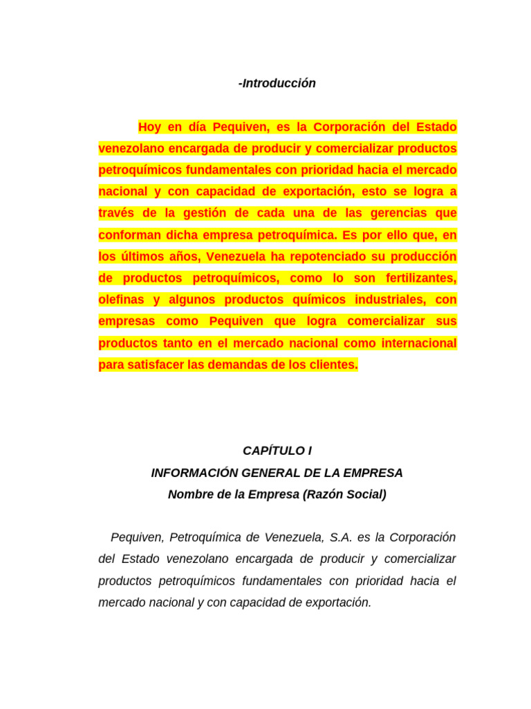 Análisis de Pequiven y su Estructura | PDF | Presupuesto | Business