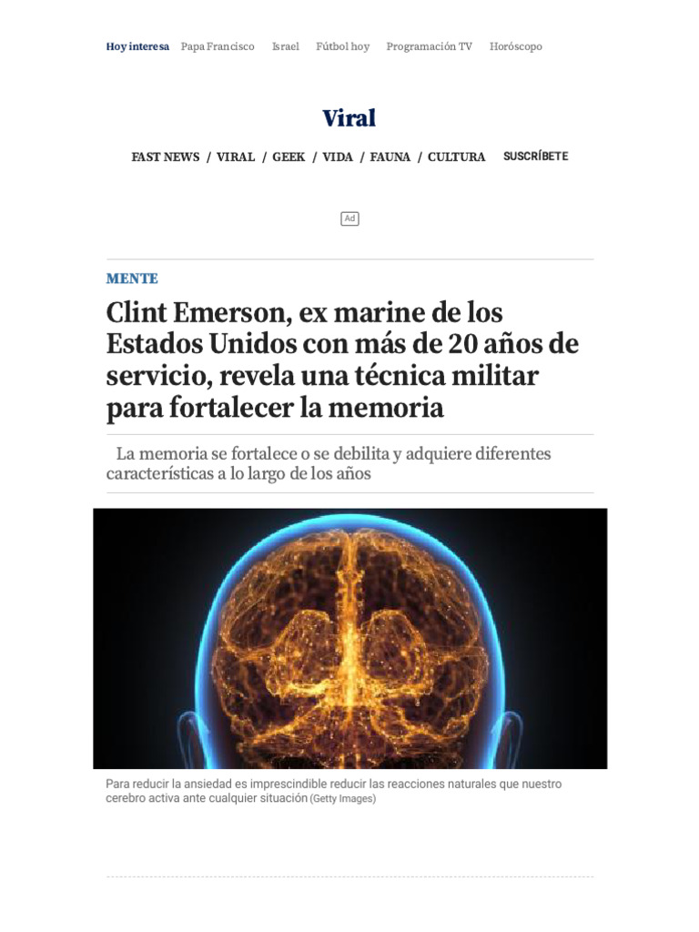 Clint Emerson, Ex Marine de Los Estados Unidos Con Más de 20 Años de ...