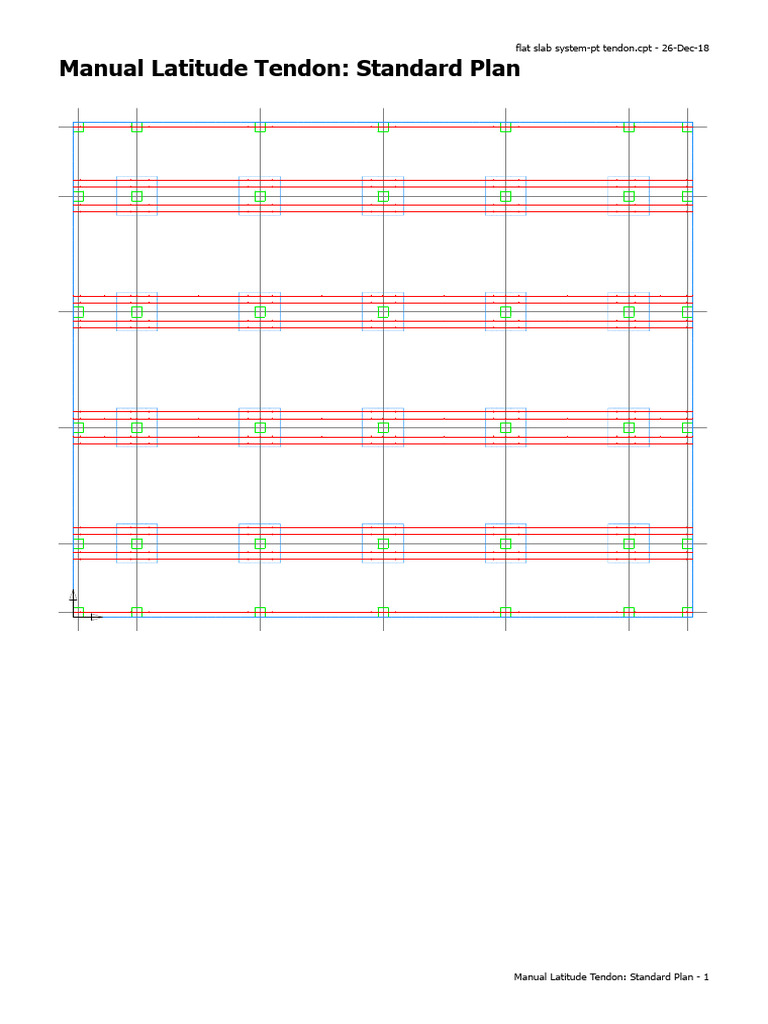 Flat Slab System-Manual Lattude Tendon | PDF