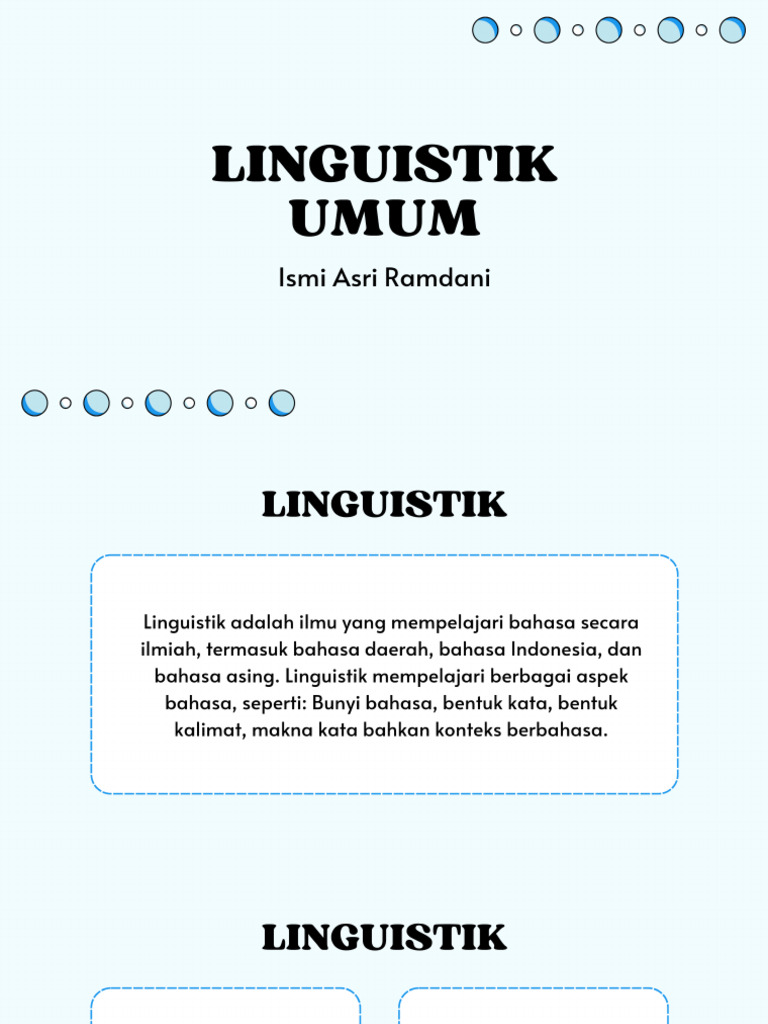 Linguistik Umum | PDF