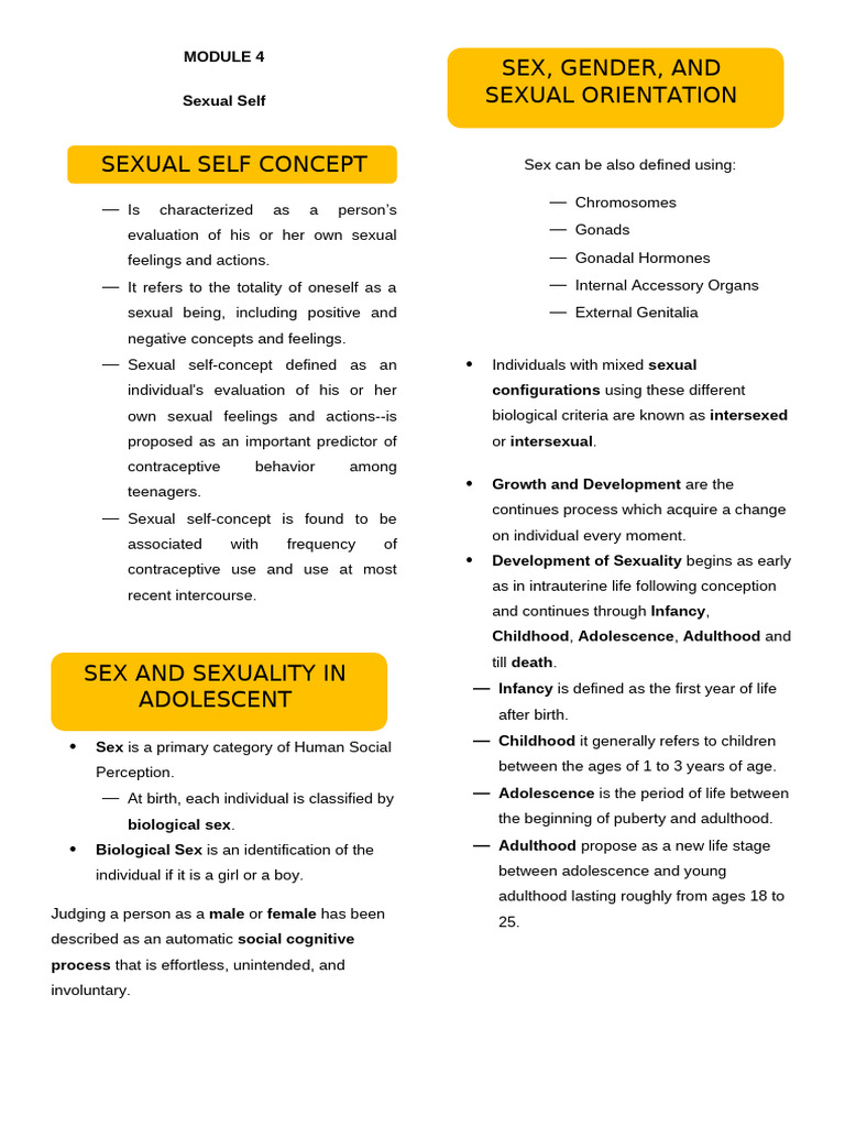 Understanding The Self - Sexual Self | PDF | Sexually Transmitted Infection | Sexuality