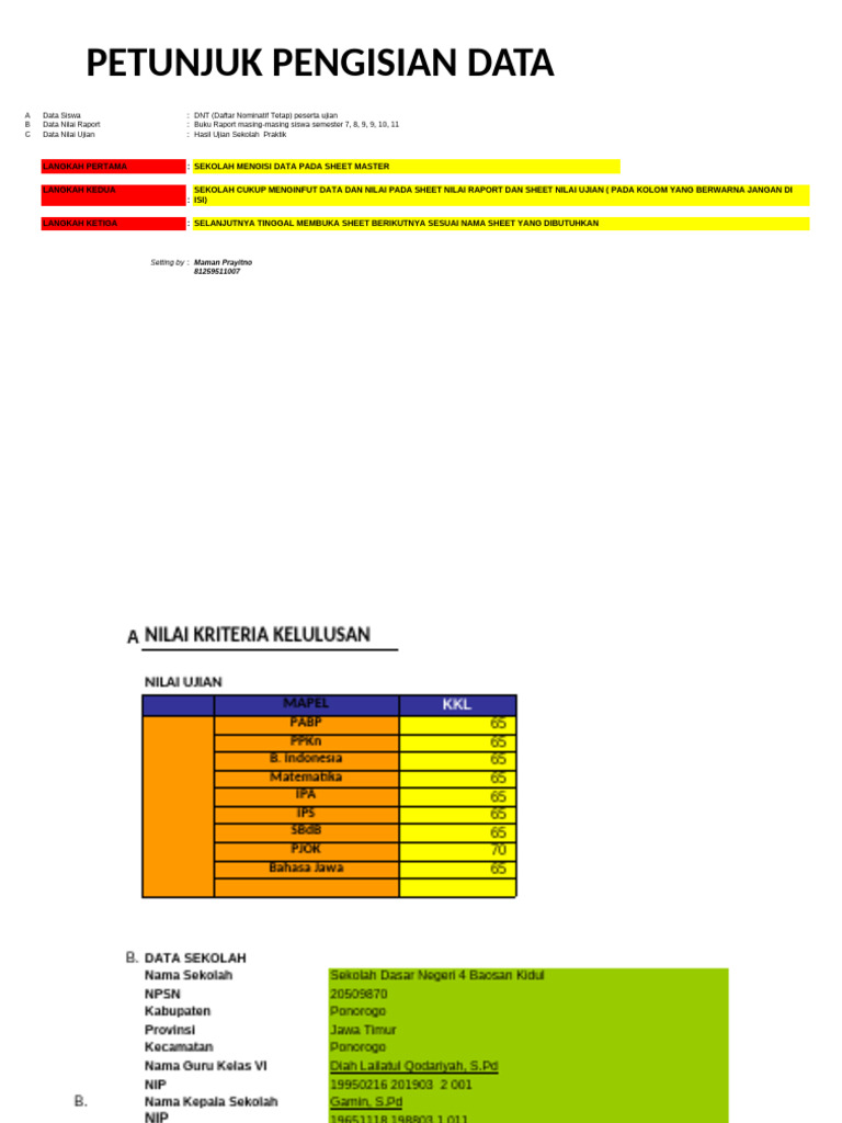 Aplikasi Pengolahan Nilai Kelulusan | PDF