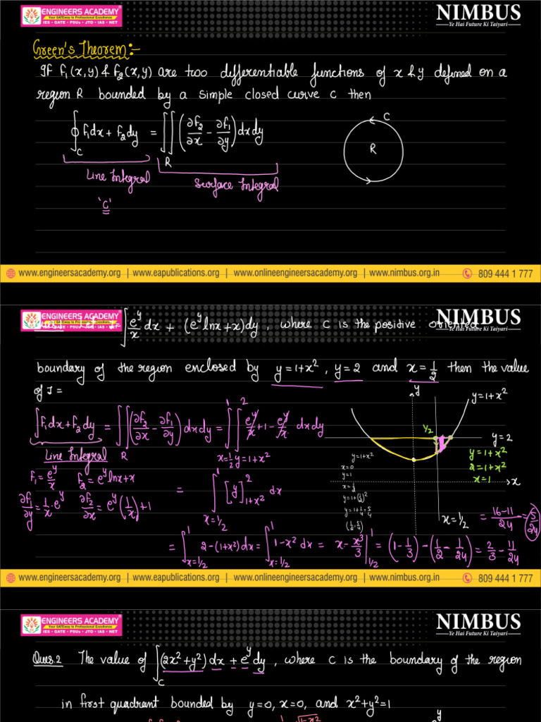 Lec 53 Vector Calculus - 19625427 - 2025 - 04 - 24 - 09 - 37 | PDF