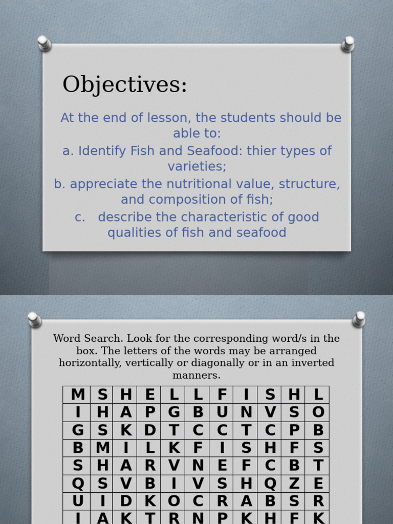 Fish and Seafood: Types and Quality | PDF | Seafood | Mollusca