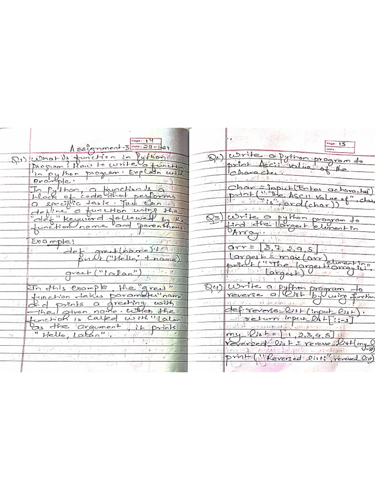 Assignment 3,4,5 Python | PDF