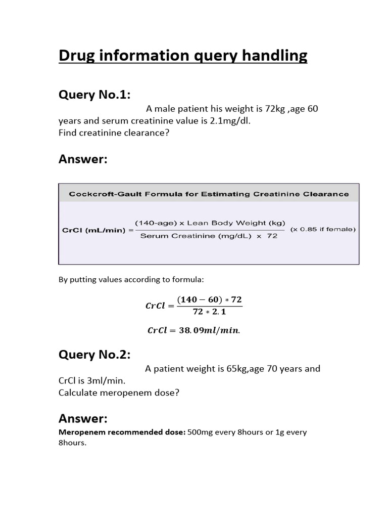 Drug information query handling(3) | PDF