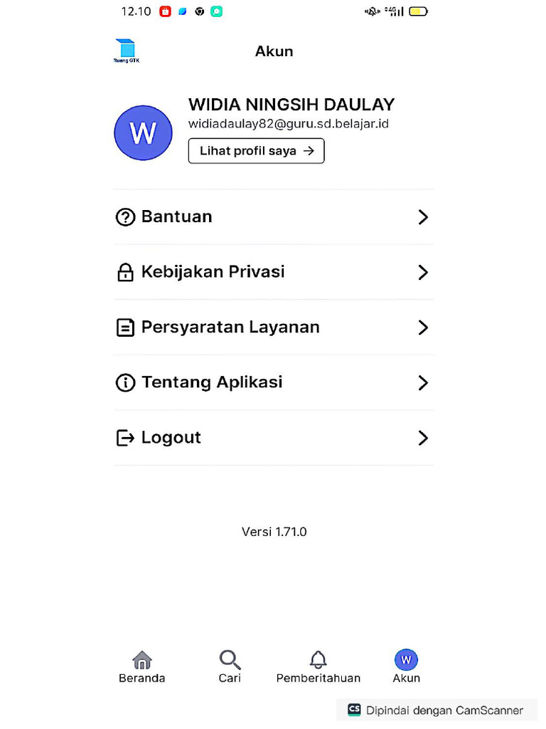 Tangkap Layar GTK | PDF